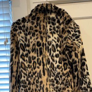 Lanshifei | Jackets & Coats | Lanshifei Leopard Print Faux Fur Animal Print Coat Jacket Xl ...